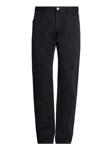 Giorgio Armani Straight Leg Cotton-linen Pants - Blue
