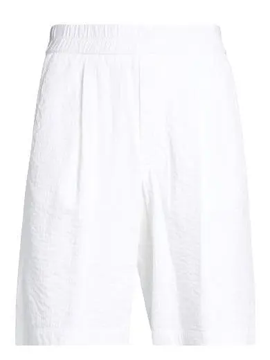 Giorgio Armani Casual Seersucker Shorts - White