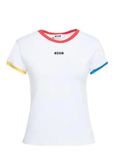 MSGM Logo-print T-shirt - White