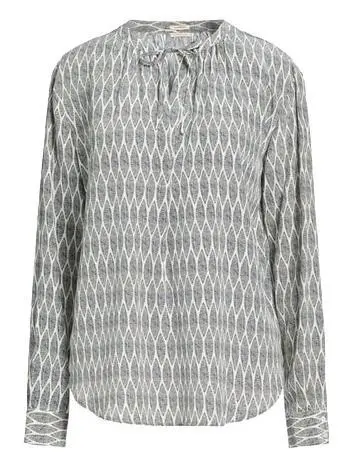 Massimo Alba Bohemian Crepe Blouse - Blue