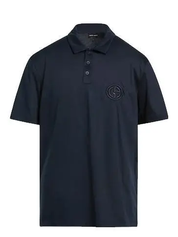 Giorgio Armani Polo Shirt Midnight Size Cotton - Blue