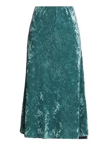 REBEL QUEEN BY LIU •JO Midi Flared Skirt - Green