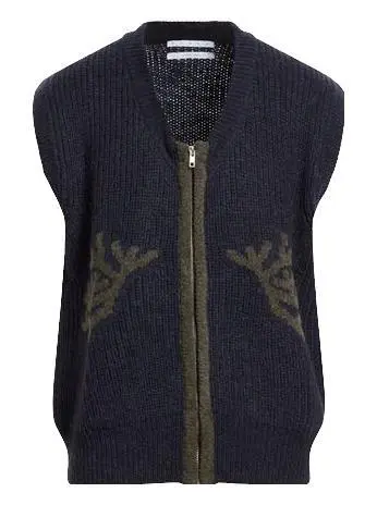 RANRA Cardigan In Virgin Wool And Alpaca Wool - Blue