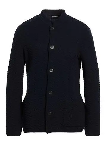 Giorgio Armani Jacquard-knit Cardigan - Blue