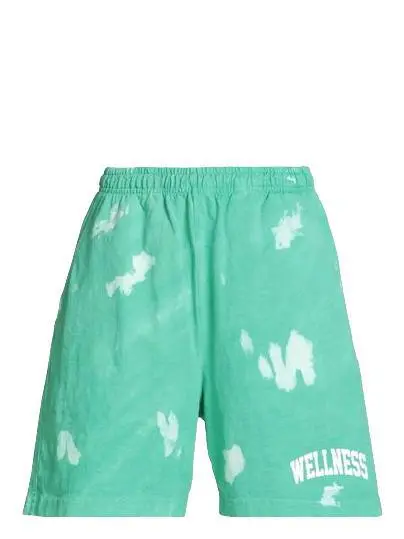 SPORTY & RICH Cotton Athletic Shorts - Green