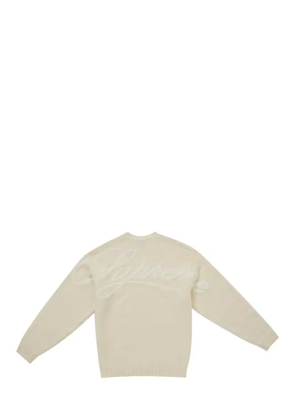Supreme Angora Script Sweater - Ivory