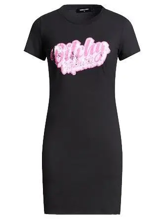 Dsquared2 Cotton Mini T-shirt Dress - Black