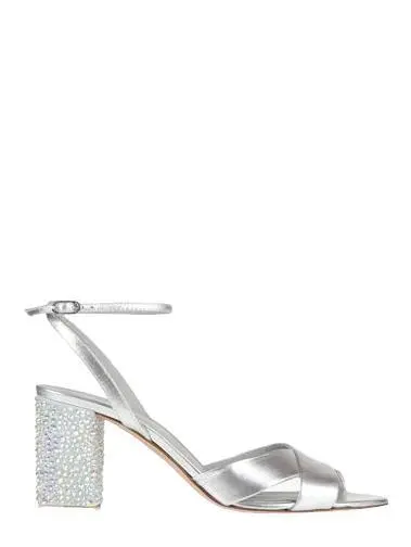 LE SILLA Sandals In Leather - Silver