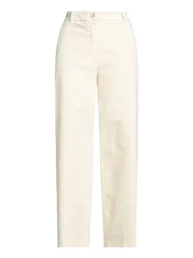 REBEL QUEEN BY LIU •JO Wide-leg Corduroy Pants - White