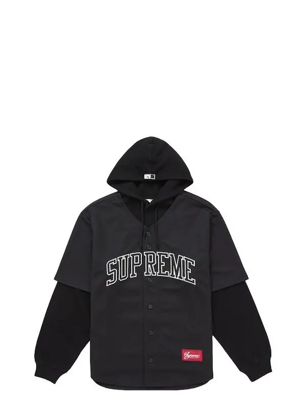 Supreme Chicago White Sox Hooded Baseball Jersey - Black