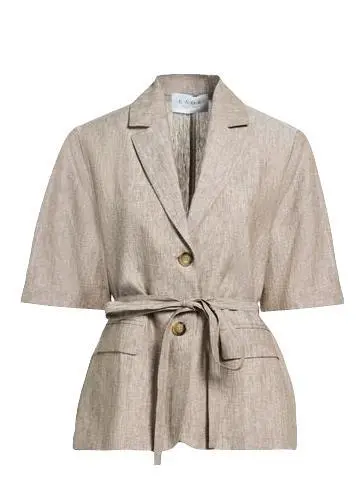 KAOS Linen Blazer - Khaki