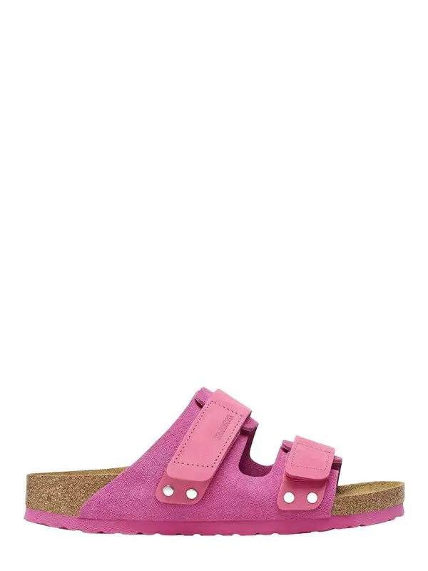 BIRKENSTOCK Uji Nubuck Sandals - Fuchsia Tulip