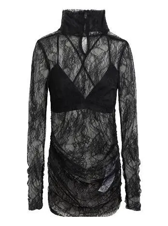 REBEL QUEEN BY LIU •JO Lace Top - Black