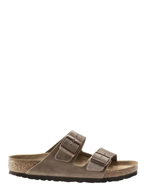 BIRKENSTOCK Arizona Oiled Leather Sandals - Tobacco Brown