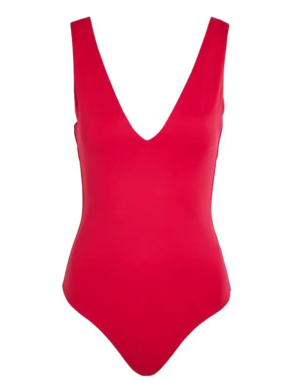 Good American Stretch-jersey Bodysuit - Red