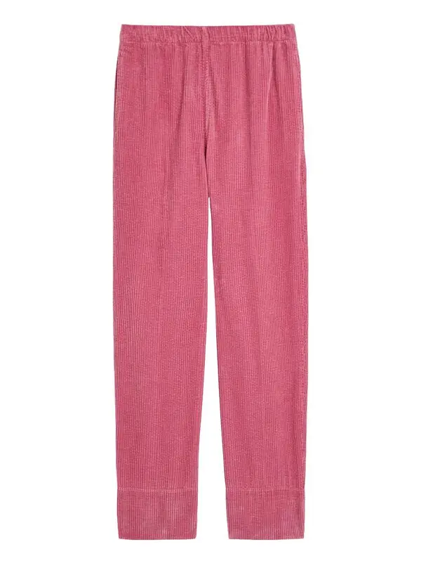American Vintage Padow Straight-leg Corduroy Trousers - Dark Pink