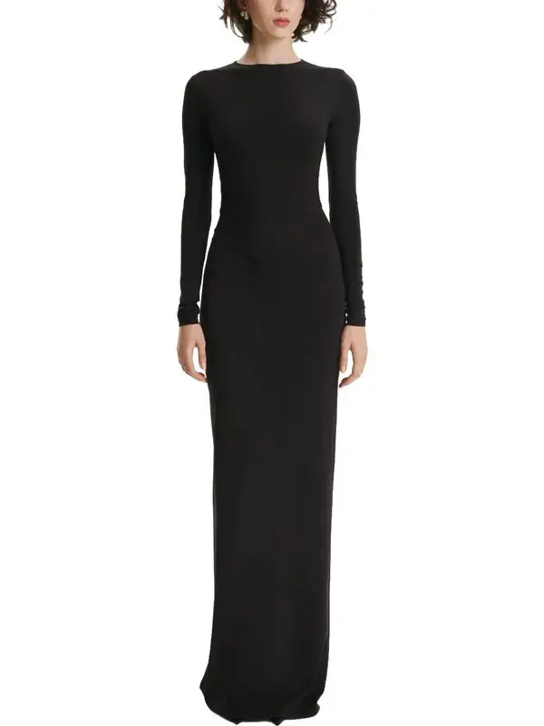 2310 STUDIO Long-sleeved Maxi Dress - Black