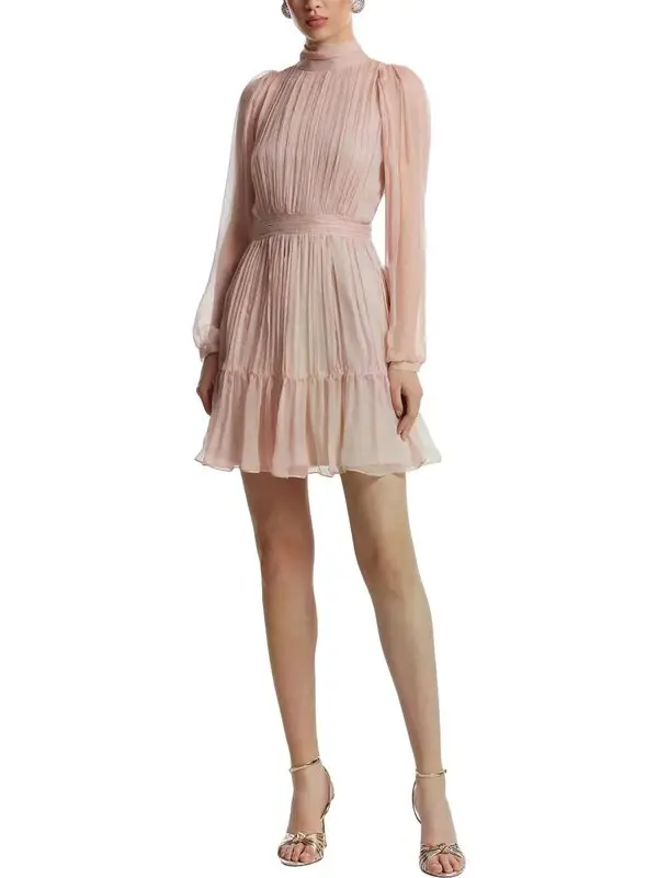 FRAMBOISE Alena Ruffled Mini Dress - Pink