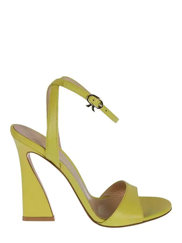 GIANVITO ROSSI Ribbon Buckle Sandals - Yellow
