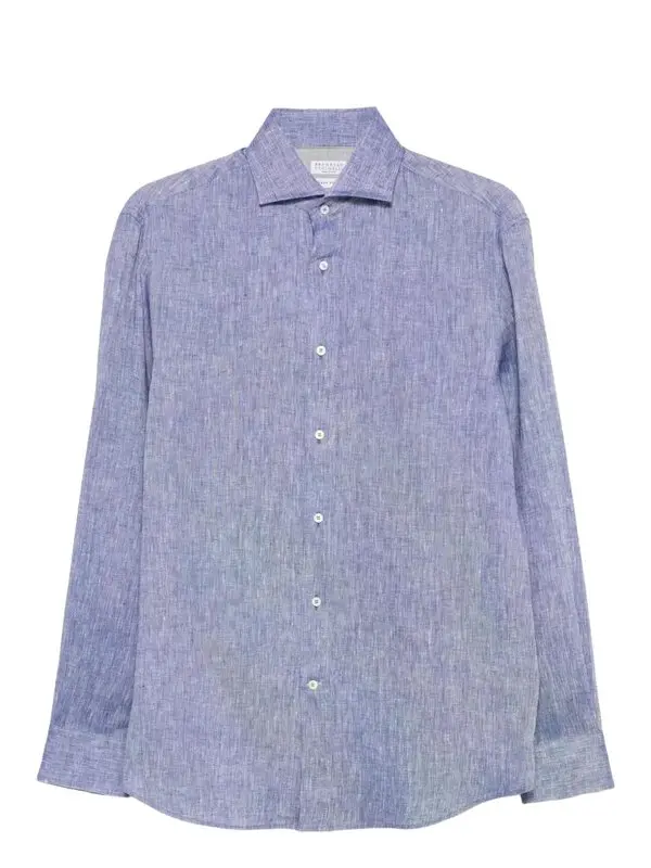 Brunello Cucinelli Button Shirt - Blue