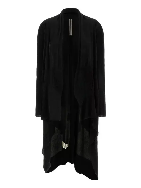 Rick Owens Asymmetric Hem Cardigan - Black
