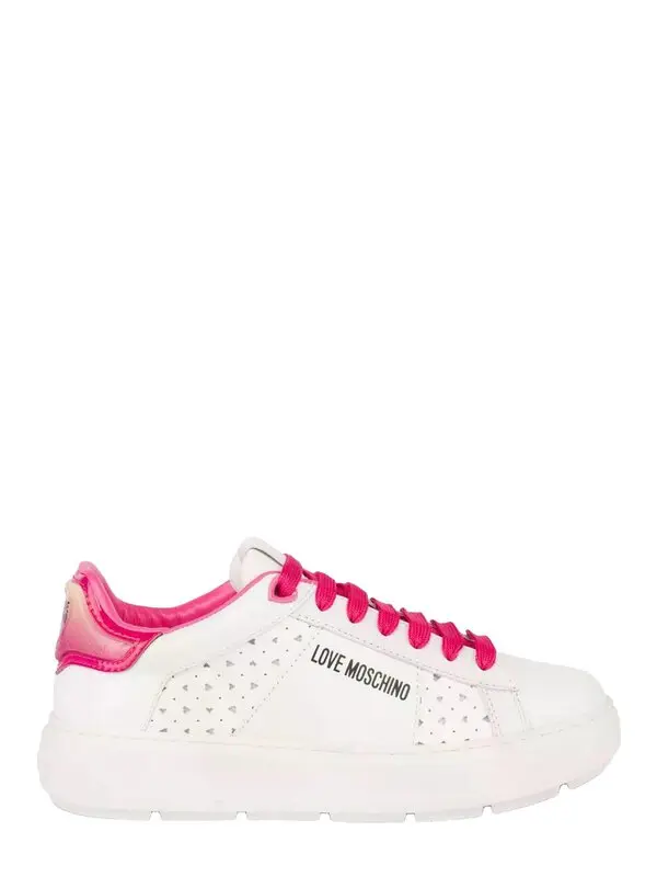 Moschino Logo-detail Sneakers - White