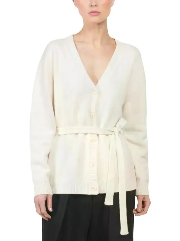 Plan C Belted Cardigan - Neutrals