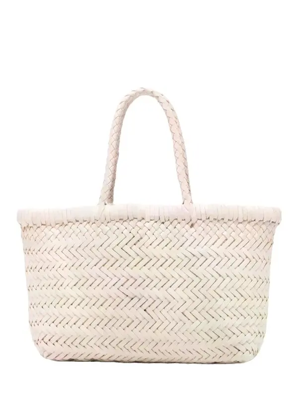 Dragon Diffusion Mini Flat Gora Woven Tote Bag - Neutrals