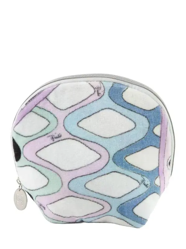 Emilio Pucci X Bazaar 2000s Printed Pouch - White