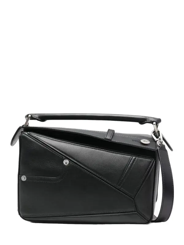 Loewe Puzzle Leather Tote Bag - Black