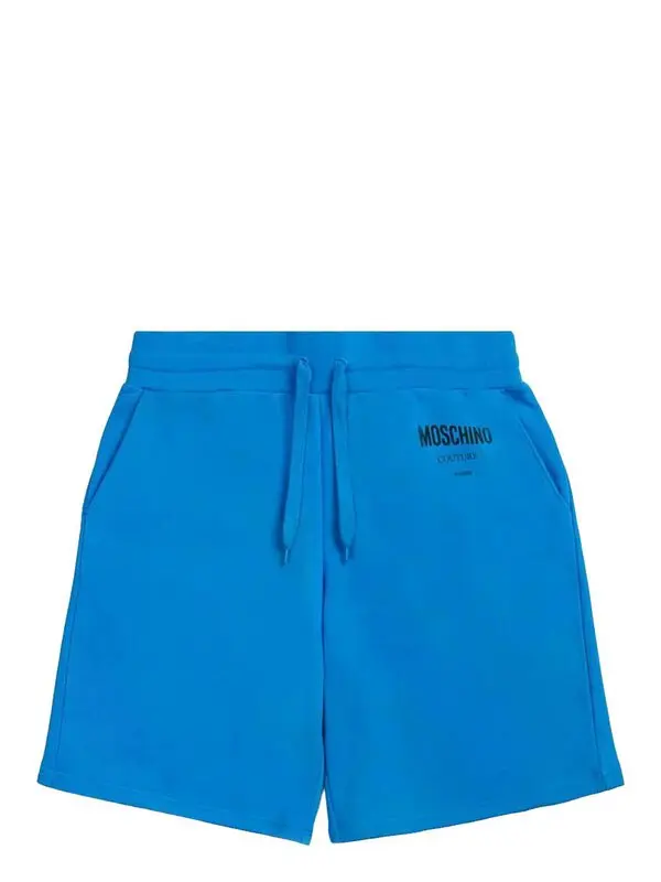 Moschino Drawstring Logo Shorts - Blue
