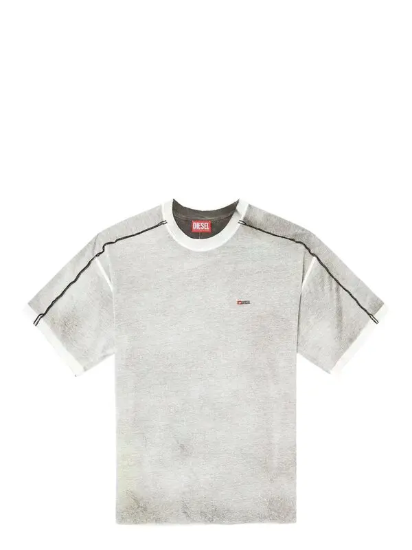 DIESEL® T-riven T-shirt - Grey