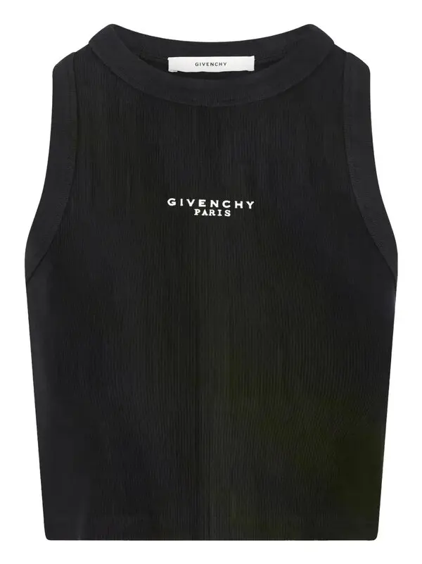 Givenchy Ribbed Tank Top - Black