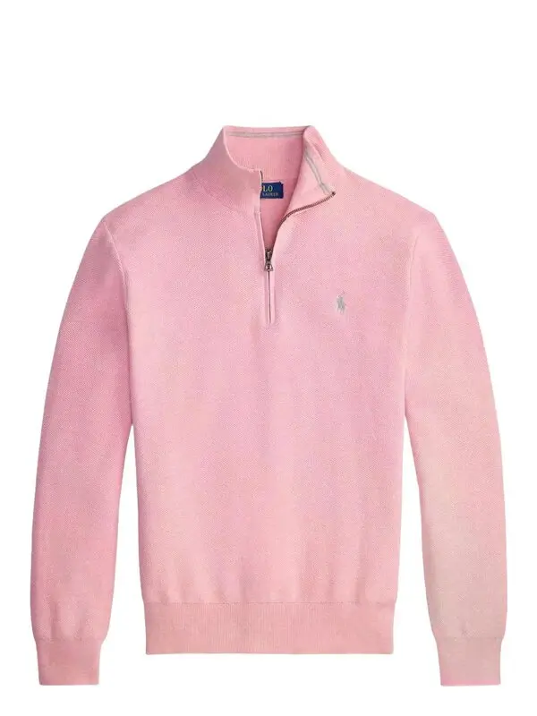 Polo Ralph Lauren Knit Quarter-zip Sweatshirt - Pink