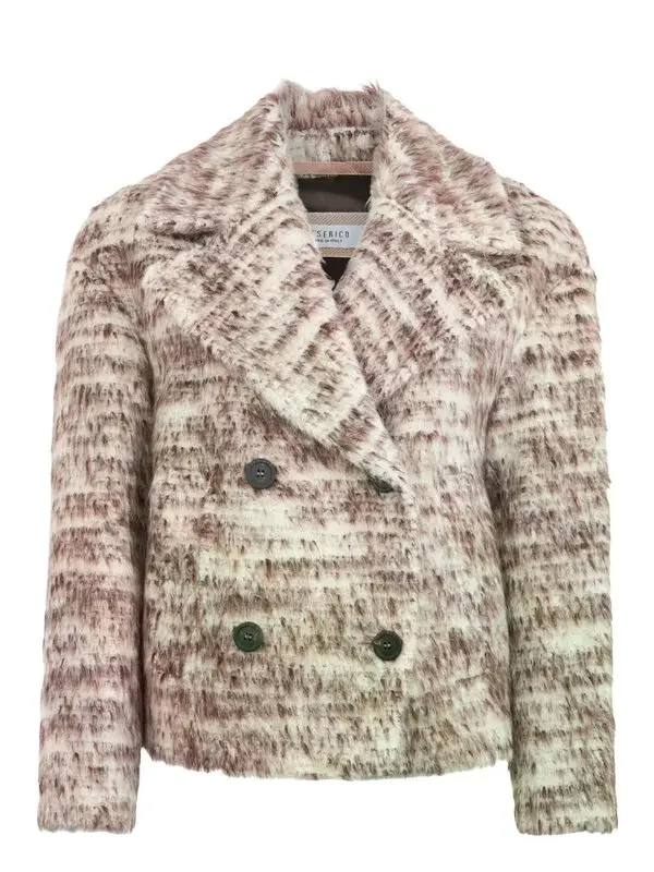 Peserico Patterned Double-breasted Blazer - Neutrals