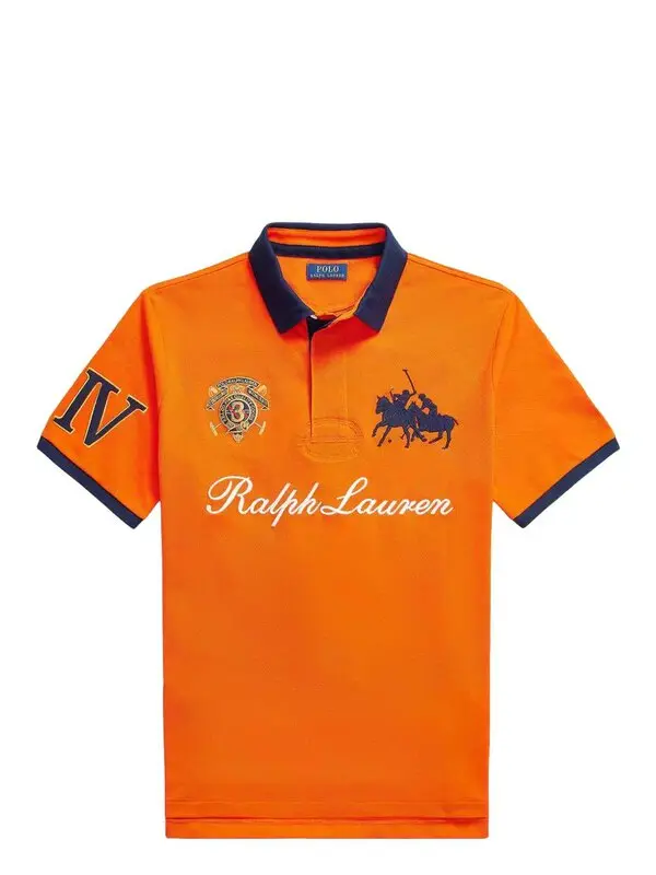 Polo Ralph Lauren Embroidered Logo Polo Shirt - Orange