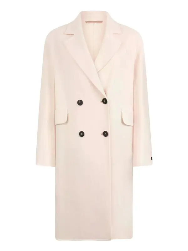 Peserico Double-breasted Coat - Neutrals
