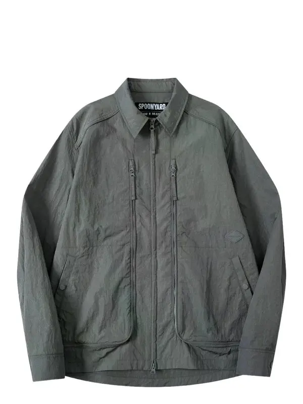 SPOONYARD Zipper Pockets Shirt Jacket - Green