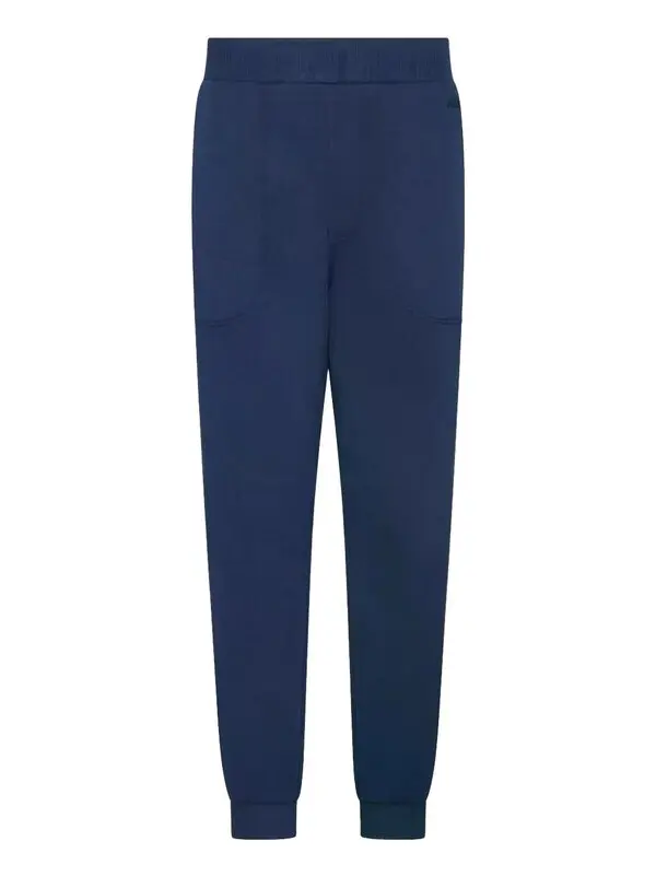Zegna Logo-embroidery Track Pants - Blue