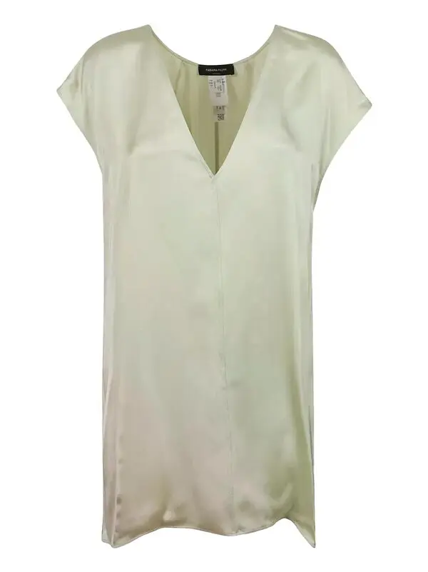 Fabiana Filippi V-neck Short-sleeve Blouse - Neutrals
