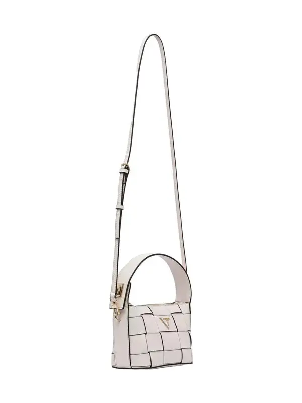 Guess Mini Maylee Woven Tote - Neutrals