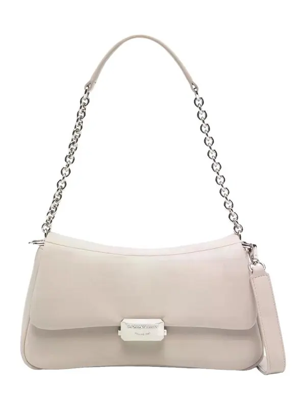 Emporio Armani Logo-plaque Shoulder Bag - Neutrals
