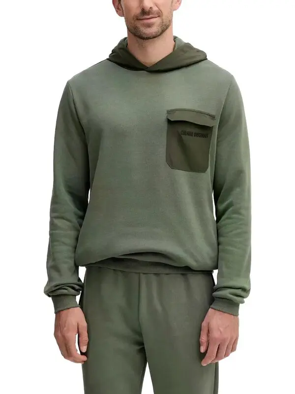 COLMAR Hoodie With Chest Pocket - Green