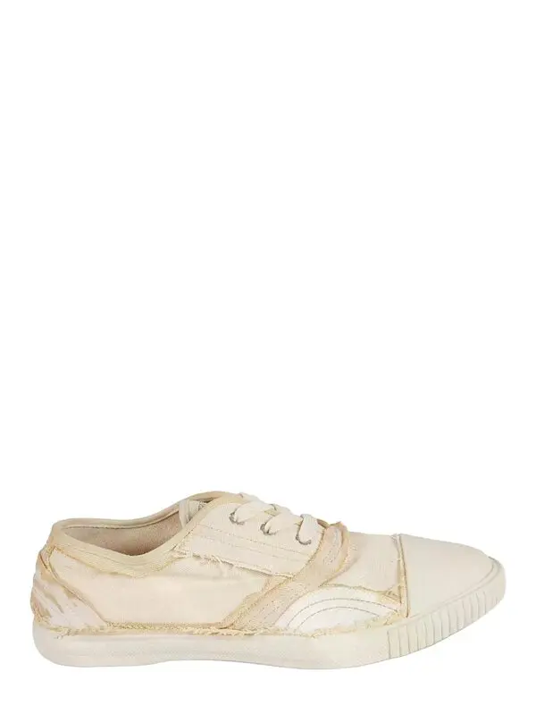 MAISON MARGIELA Frayed-detail Sneakers - Neutrals