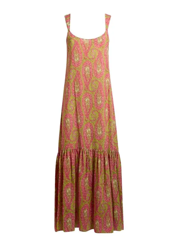 Etro Paisley-print Maxi Dress - Pink