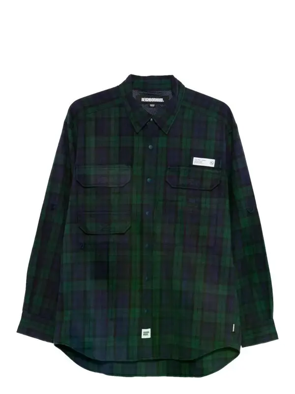 NEIGHBORHOOD Tartan-check Shirt - Blue