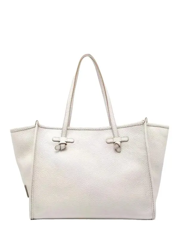 GIANNI CHIARINI Leather Tote Bag - White