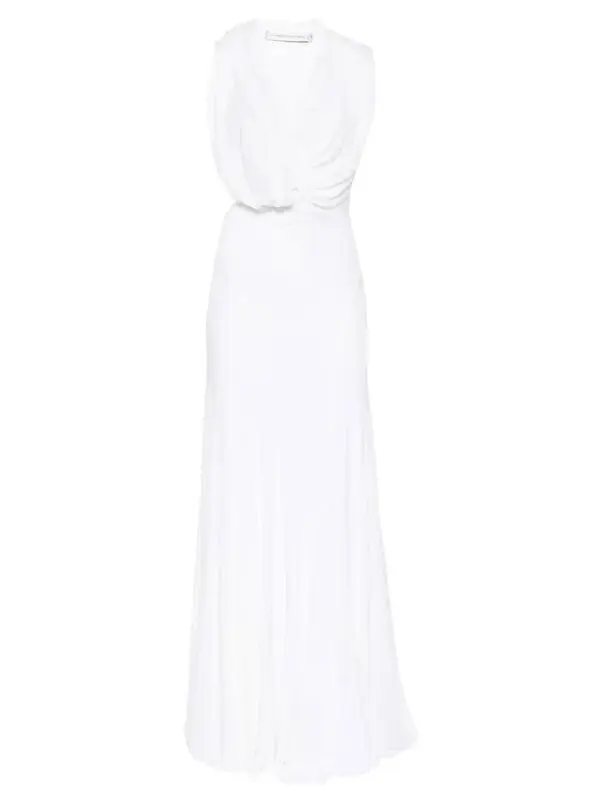 Christopher Esber Draped Cut-out Maxi Dress - White