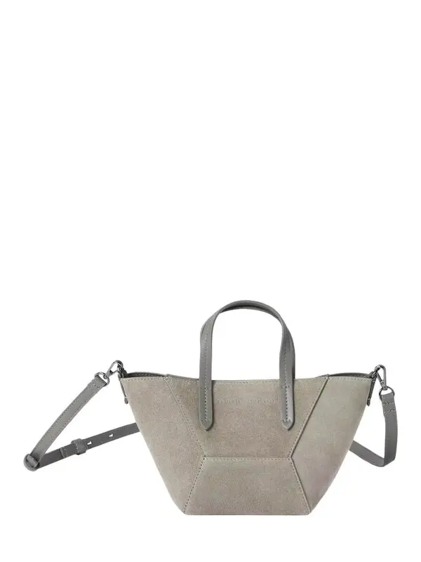 Brunello Cucinelli Mini Bc Duo Suede Tote Bag - Green