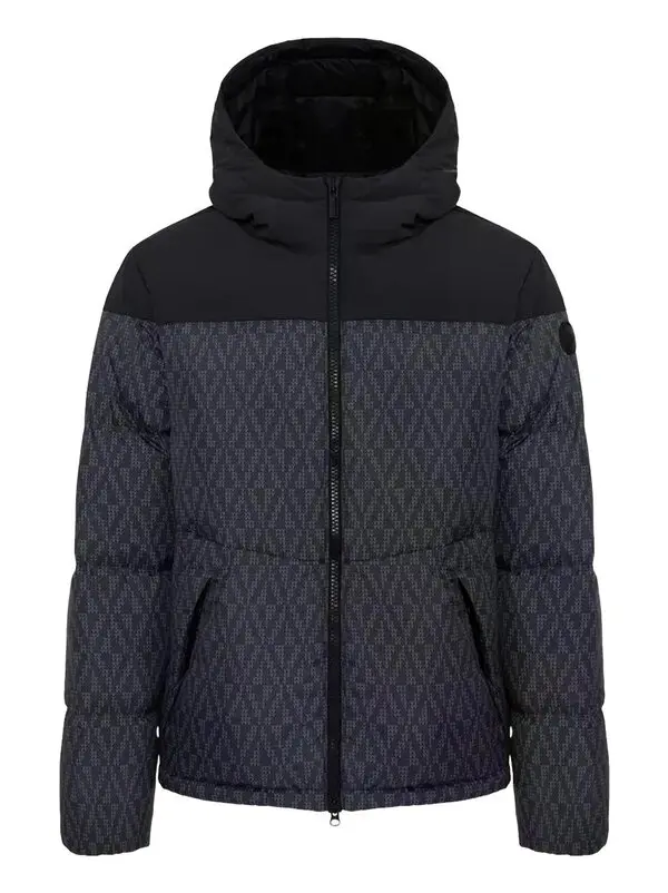 COLMAR Patterned Hooded Jacket - Grey